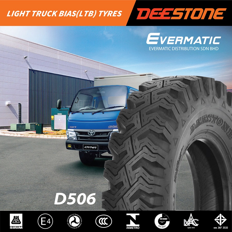 Deestone D506 Light Truck Tyres|7.50-16|7.00-16|EVERMATIC